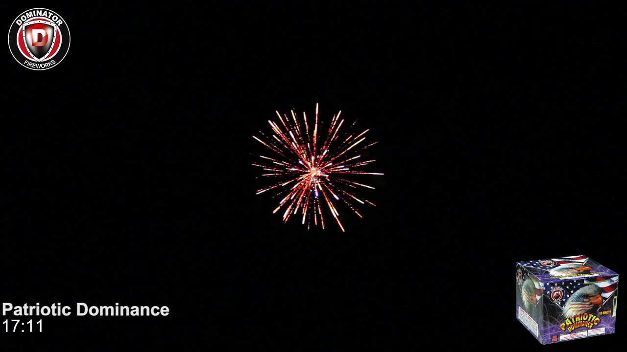 DM574 Patriotic Dominance 500G Cake By Dominator Fireworks - YouTube