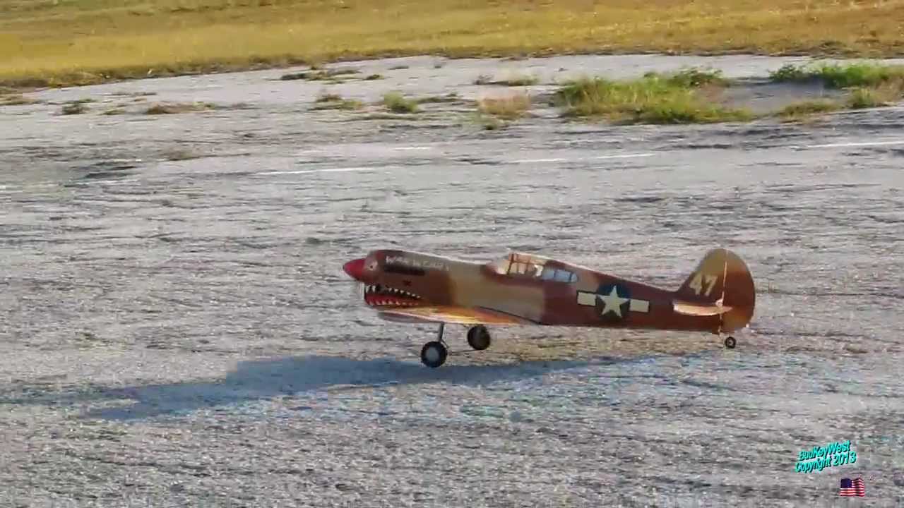 RC 30 year old Top Flite P-40 Plane - Converted to Electric - YouTube