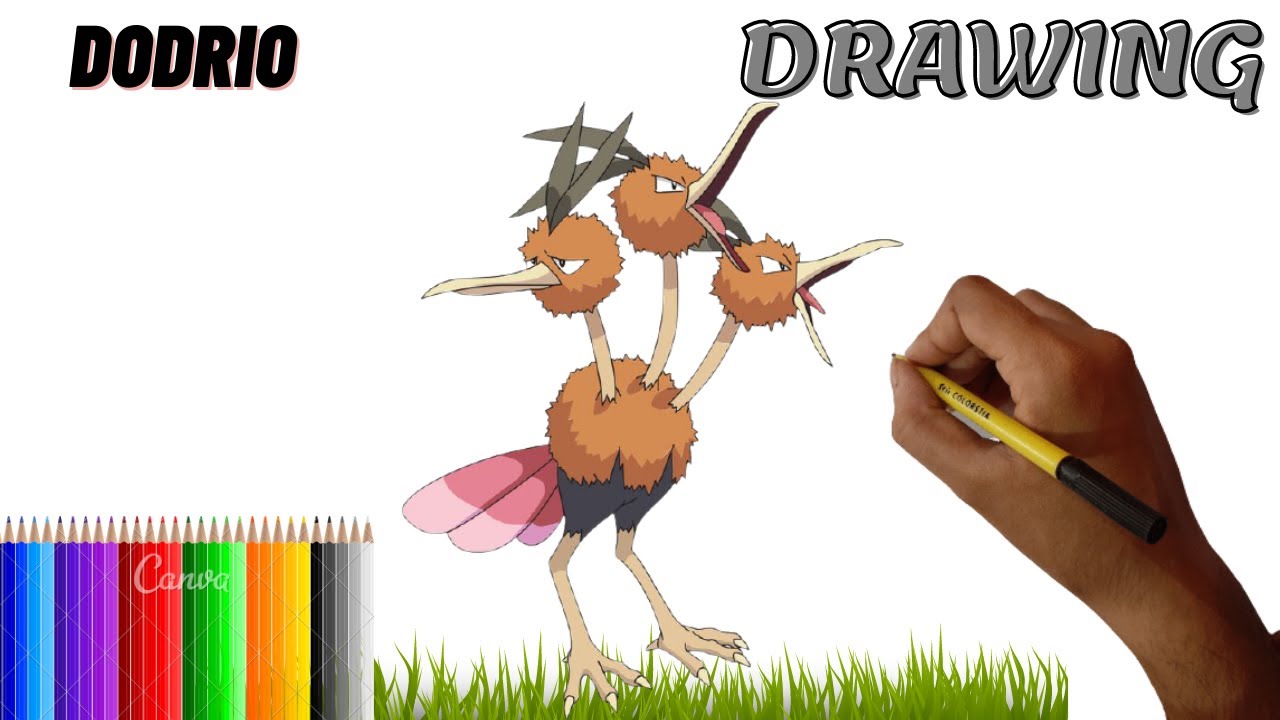 How To Draw Dodrio Pokemon | Drawing - YouTube