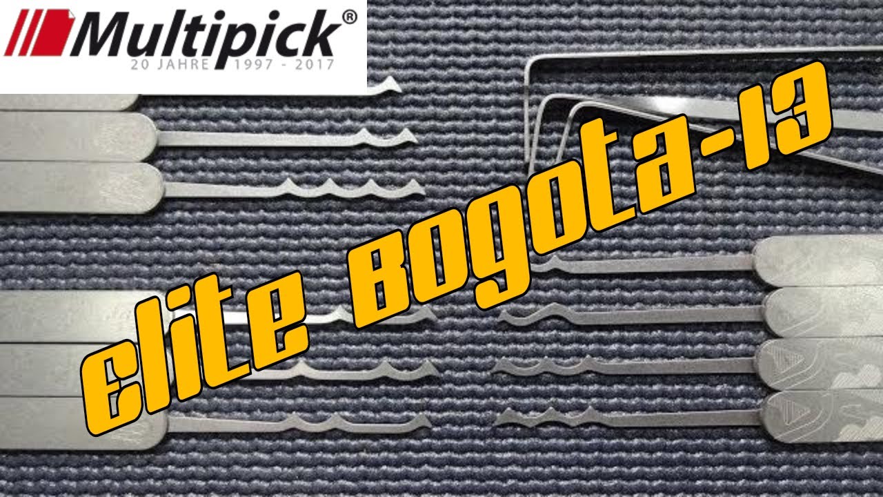 (1232) Review: Multipick's Bogota-13 Rake & Lock Pick Set - YouTube