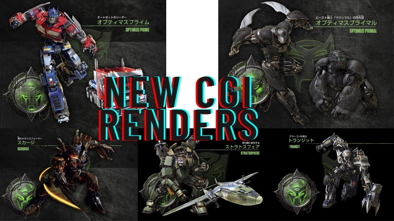 New Transformers Rise of the Beasts CGI Renders Revealed - YouTube