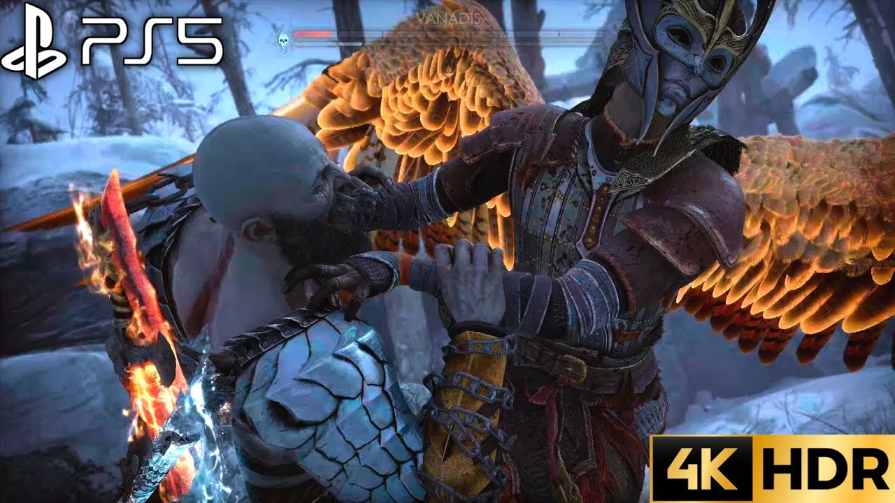 Kratos Vs Vanadis Boss Fight GOD OF WAR RAGNAROK Vanadis Boss Battle ...