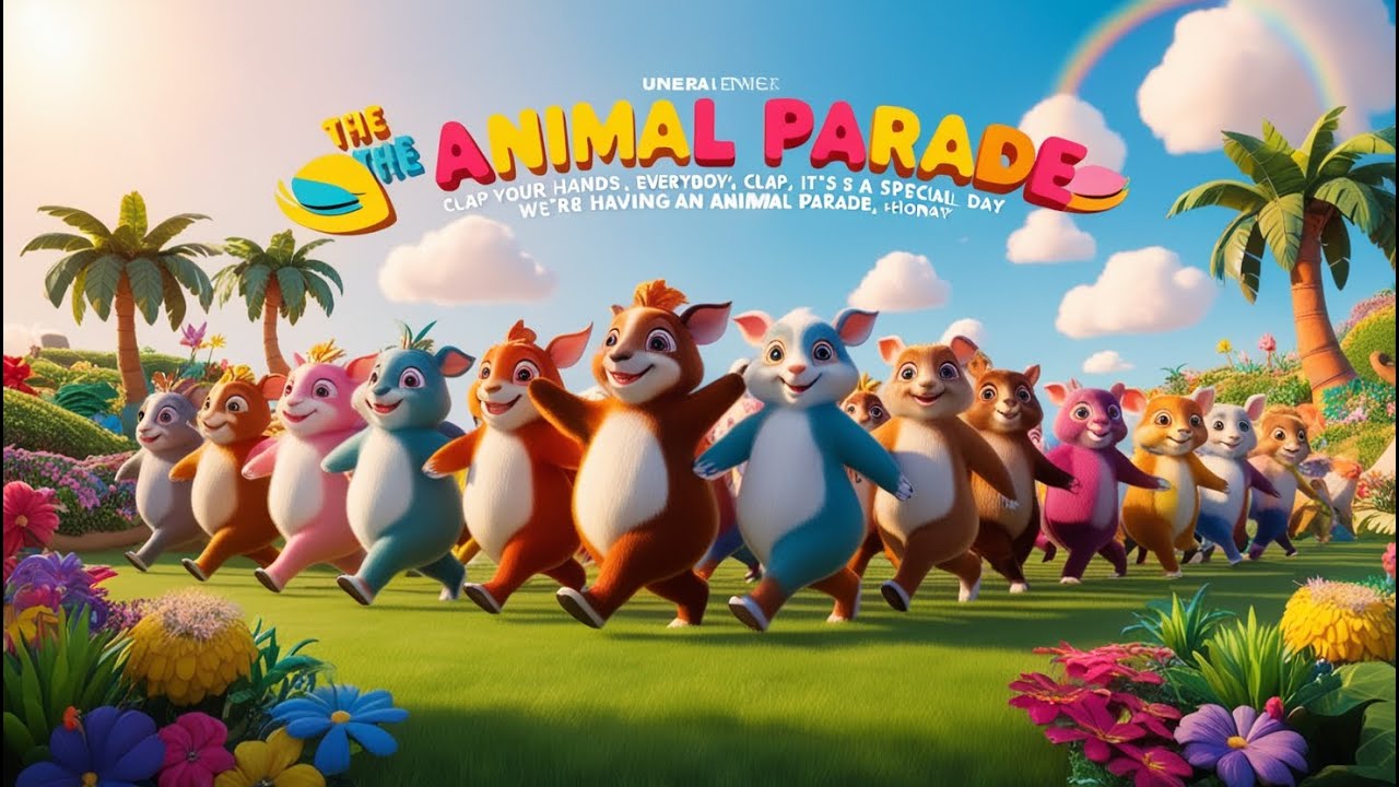 The Animal Parade kids song kids fun kids song - YouTube