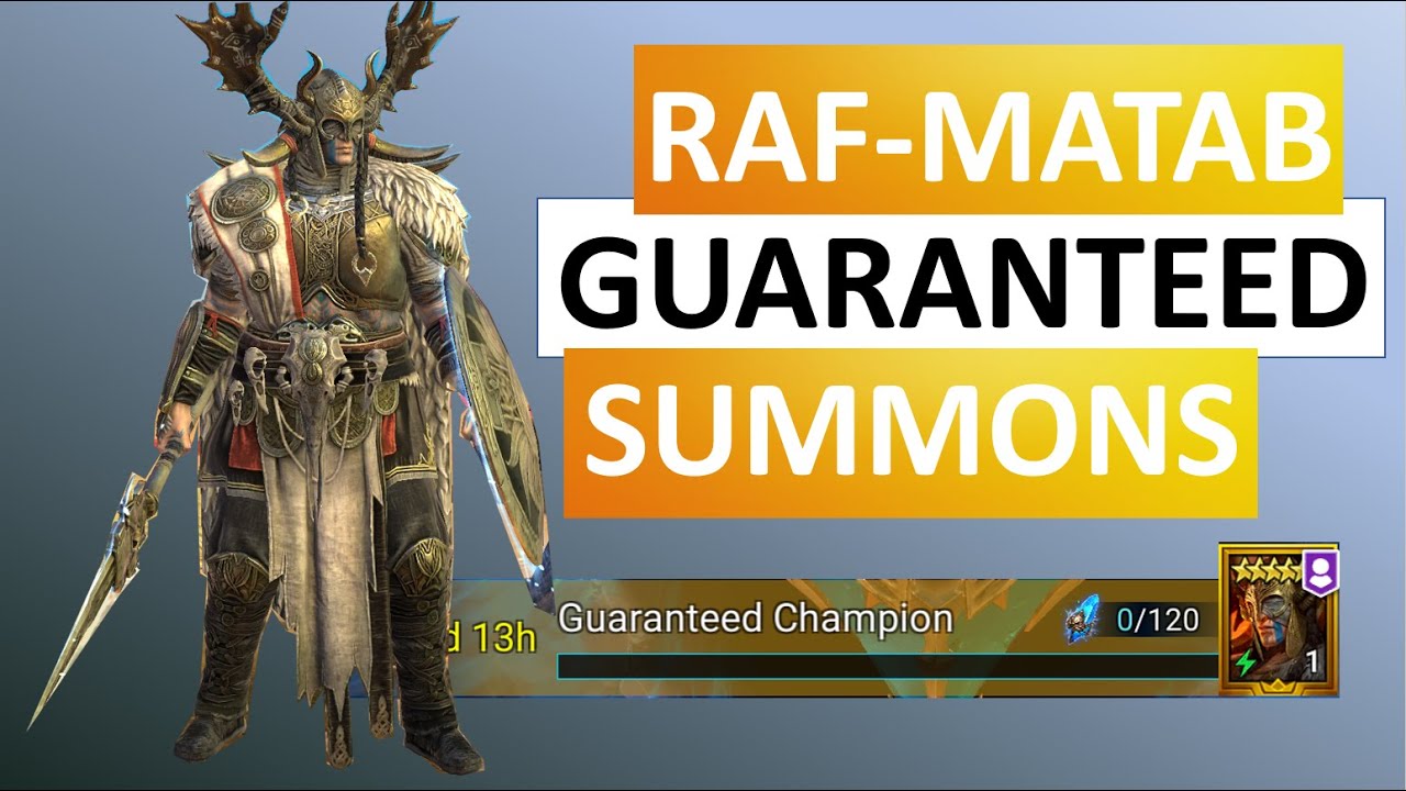 RAF-MATAB Guaranteed Summons | Raid: Shadow Legends - YouTube