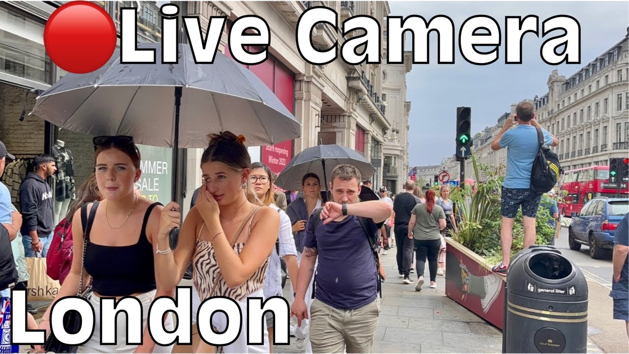 🔴London Live Camera | A Walk in Cloudy Sky - 20 Aug 2022 - YouTube
