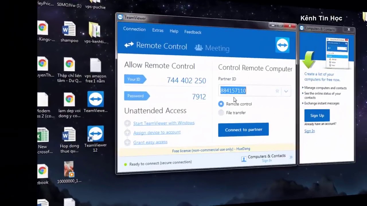Cách cài TeamViewer và hướng dẫn sử dụng tuấn anh hacker - YouTube