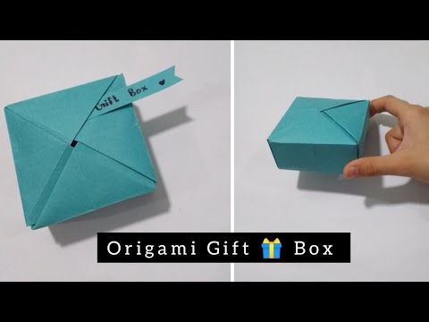 How to Make a Gift Box | Origami Gift 🎁 Box | Paper Box Origami | Paper ...
