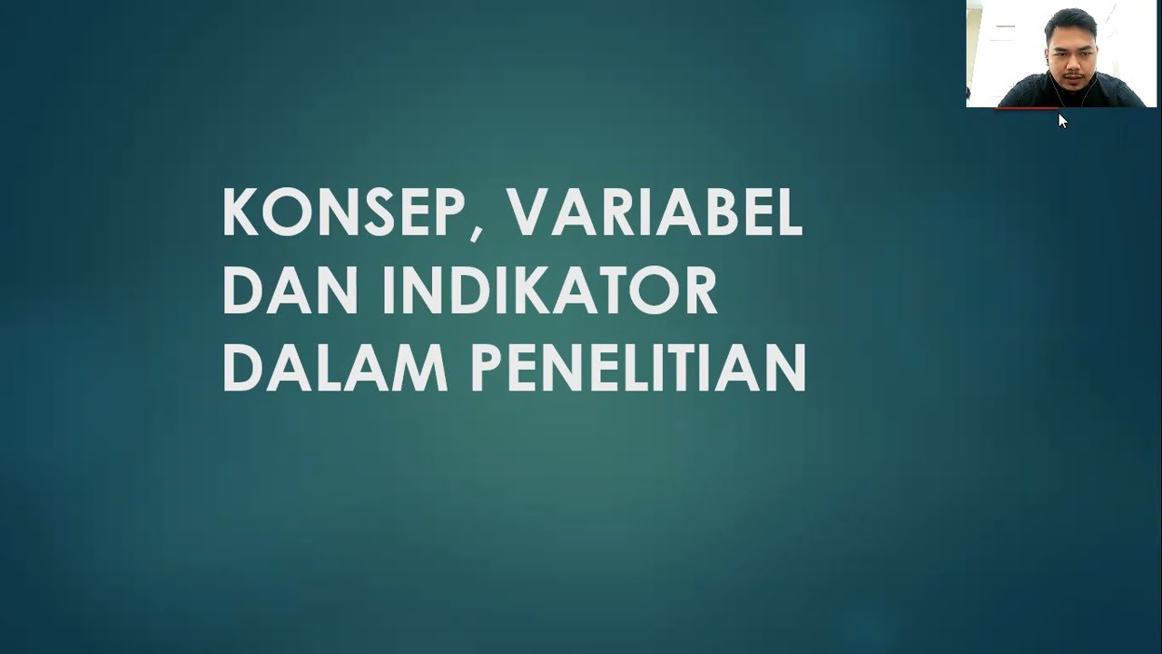 Konsep, Variabel dan Indikator Dalam Penelitian - YouTube