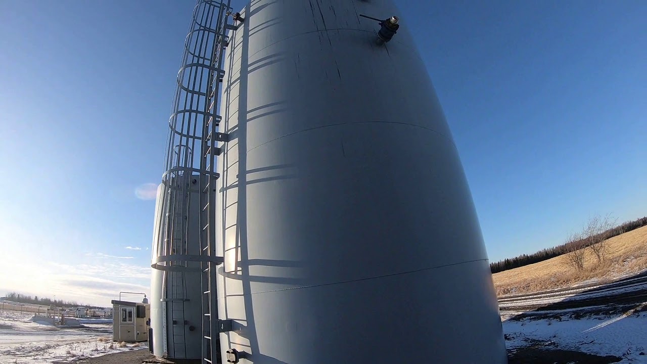 750 BBL Coated Argo Storage Tank - YouTube