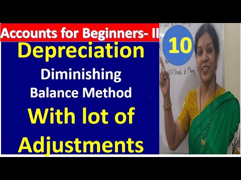 10. Depreciation - Diminishing Balance Method - With lot of Adjustments ...