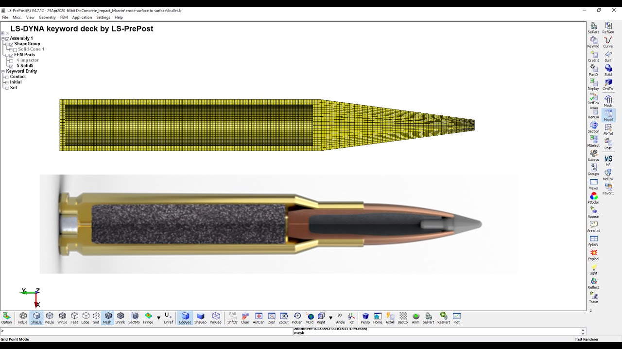 Solid Bullet Mesh (Part II) - YouTube