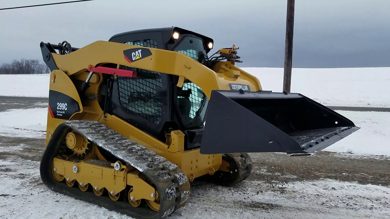 Caterpillar 299C High Flow Compact Tracked Loader For Sale Running ...