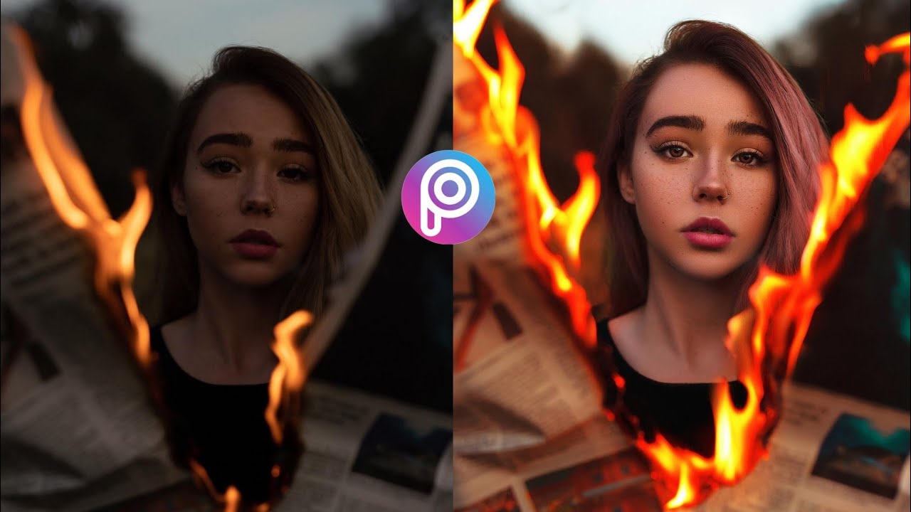 Fire Editing PicsArt Tutorial || Photo Edit kayse kare - YouTube