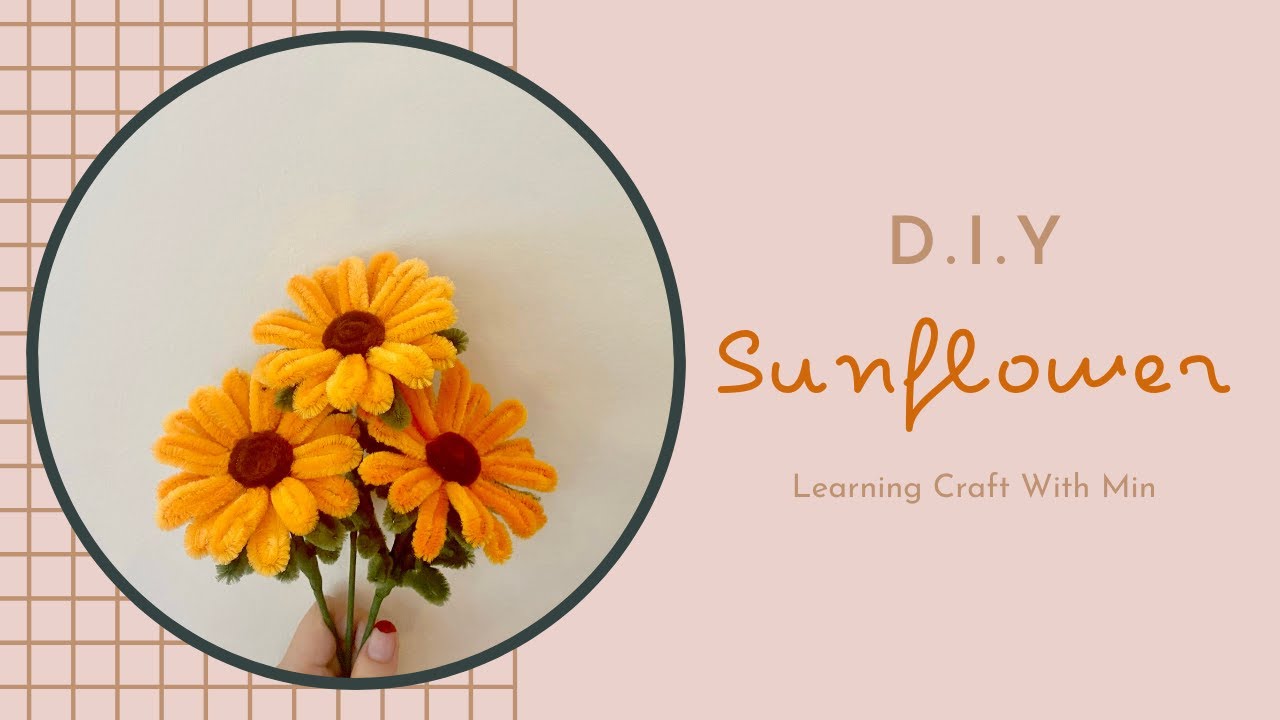 [EASY DIY] How To Make A Sunflower With Pipe Cleaner - Learning Craft ...
