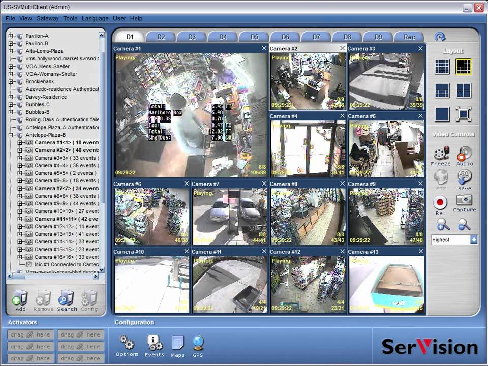 SerVision's Live Monitoring Solution w/ Point of Sale integration - YouTube