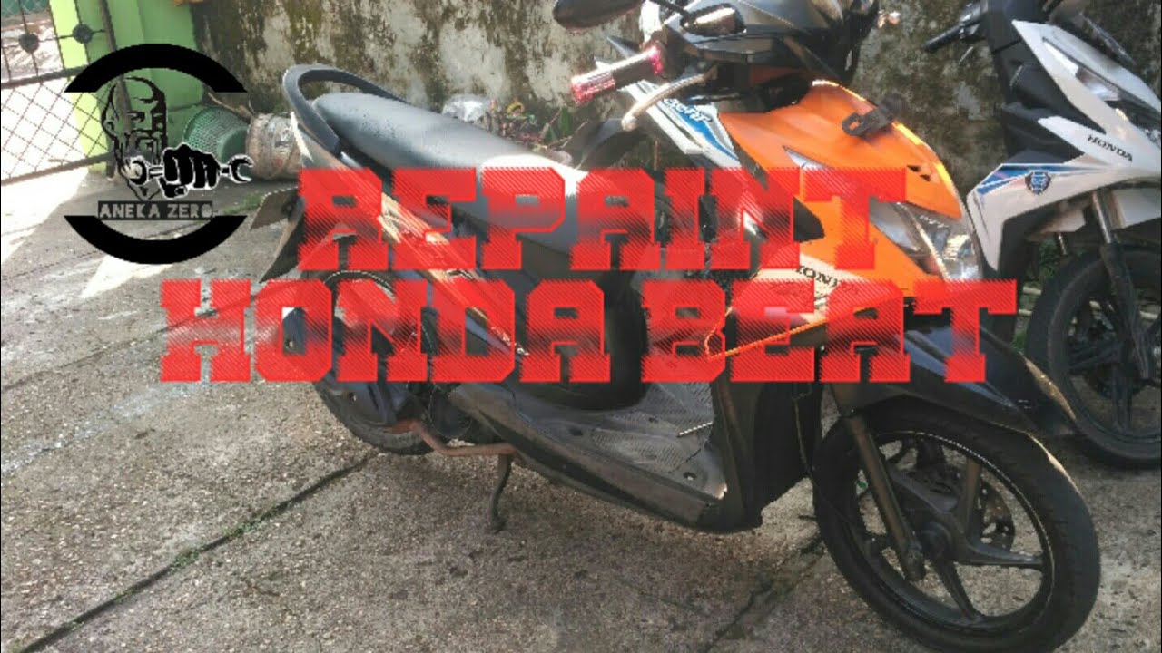 Repaint matic honda beat part I - YouTube