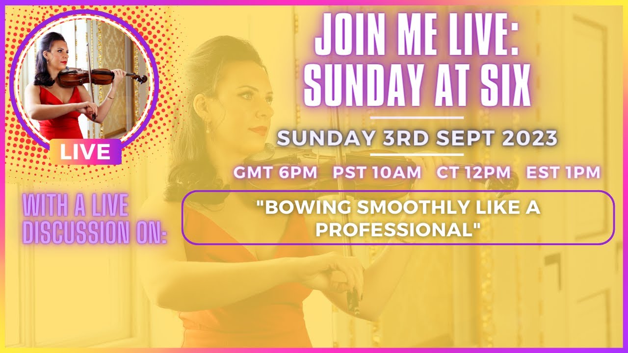 LIVE SUNDAY AT SIX | A live discussion on 'Bowing Smoothly Like A ...