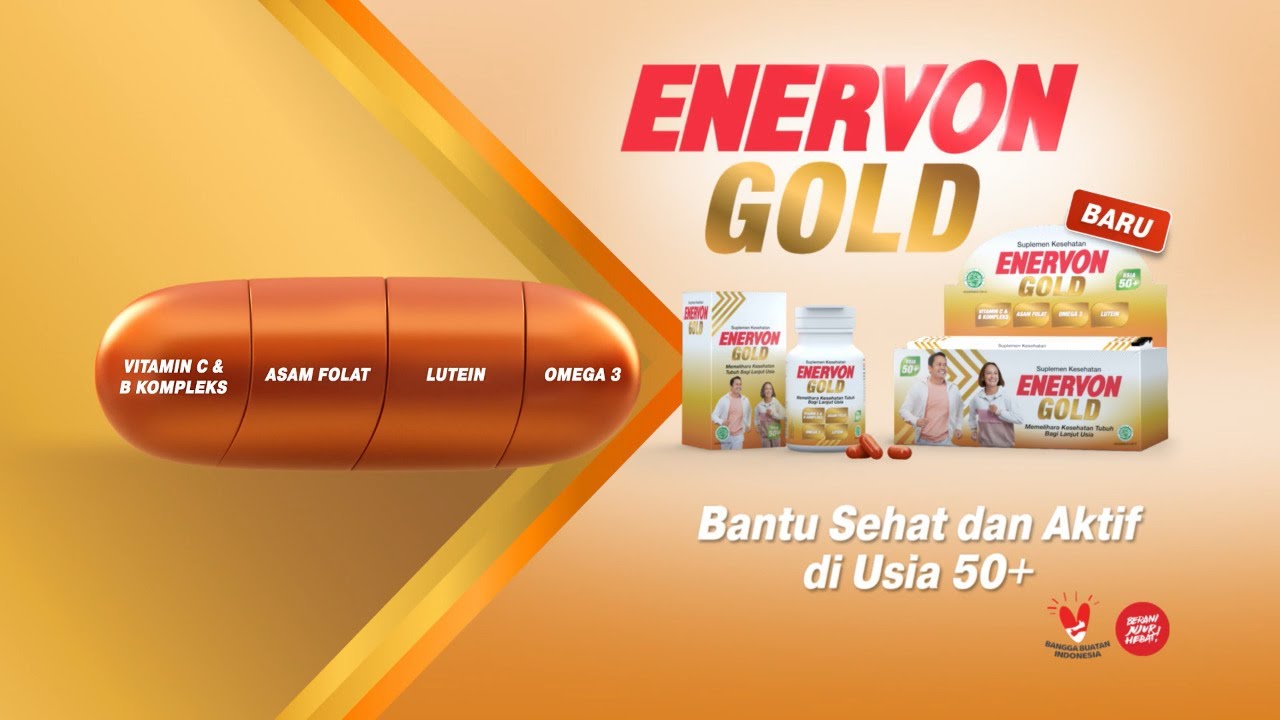 BARU! ENERVON GOLD - Tetap Sehat dan Aktif Usia 50+ - YouTube