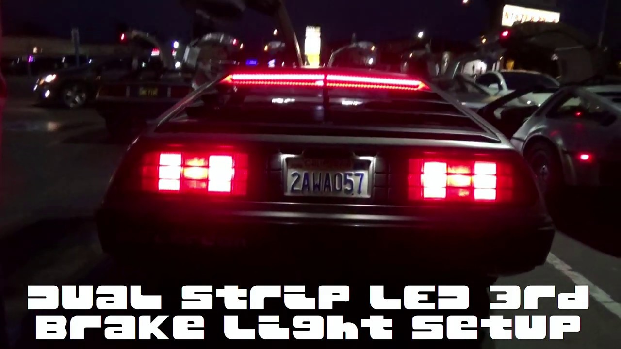 LED 3rd Brake Lights on 1982 DeLorean DMC-12 - YouTube