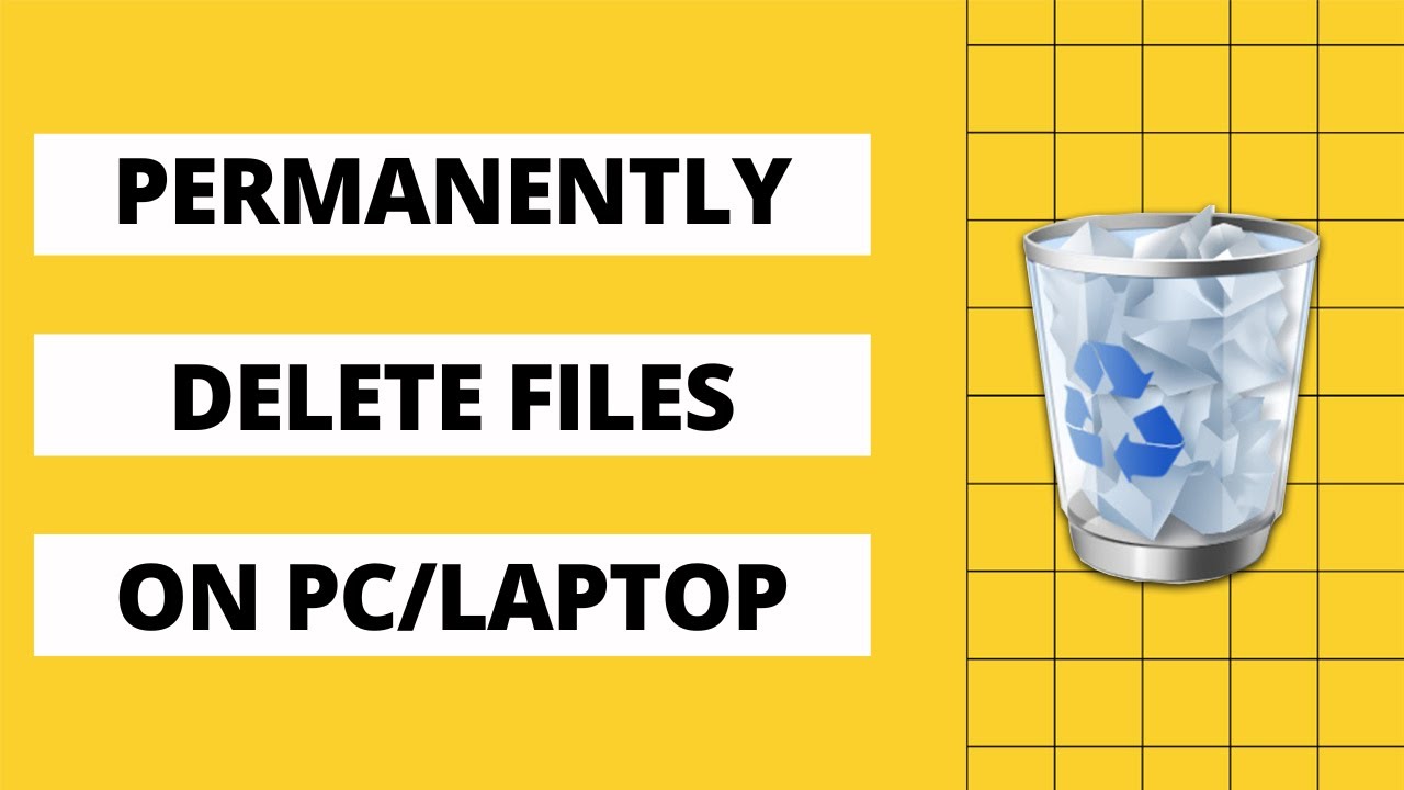 How To Delete Permanently Any Files On PC Laptop - YouTube