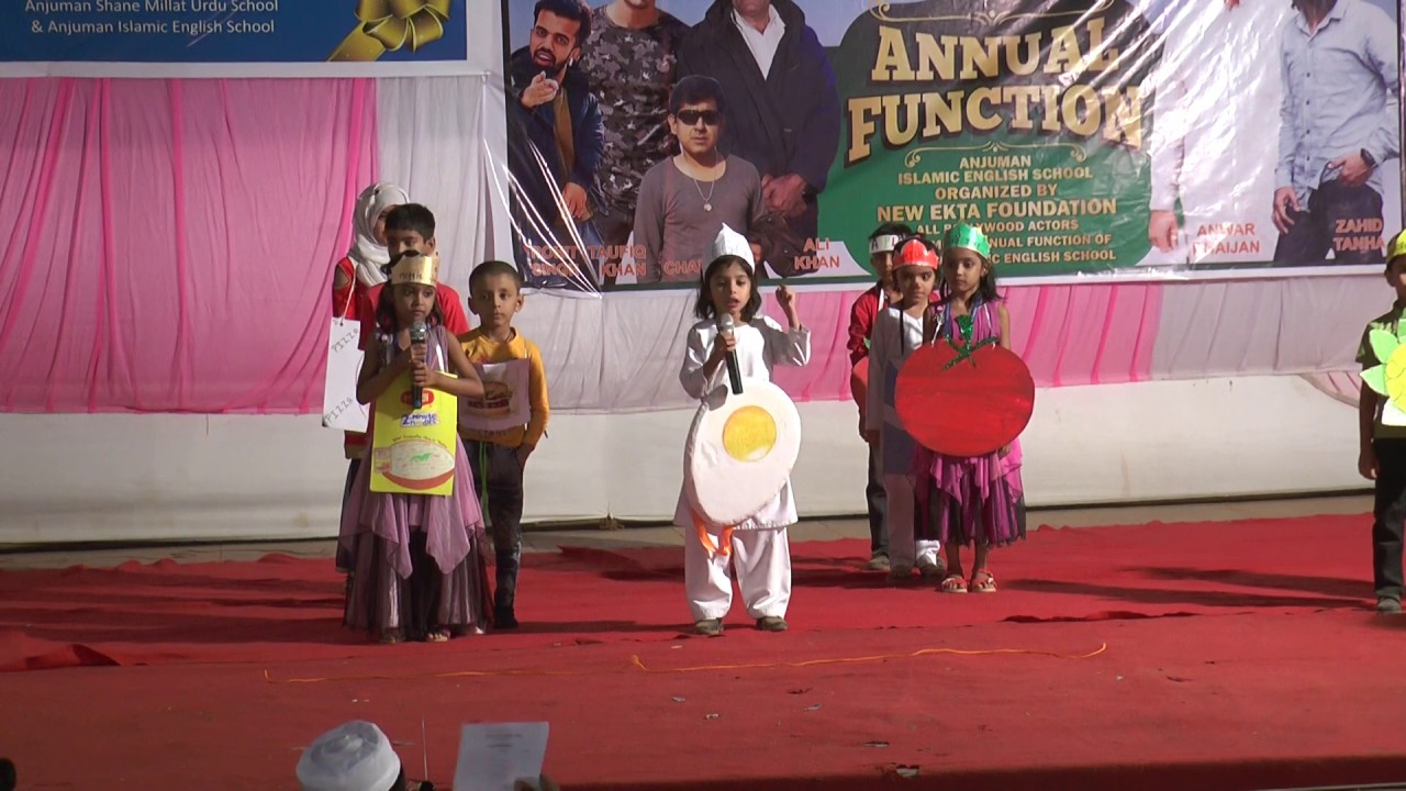 ANJUMAN ISLAMIC ENGLISH SCHOOL (junk food or healthy food) - YouTube