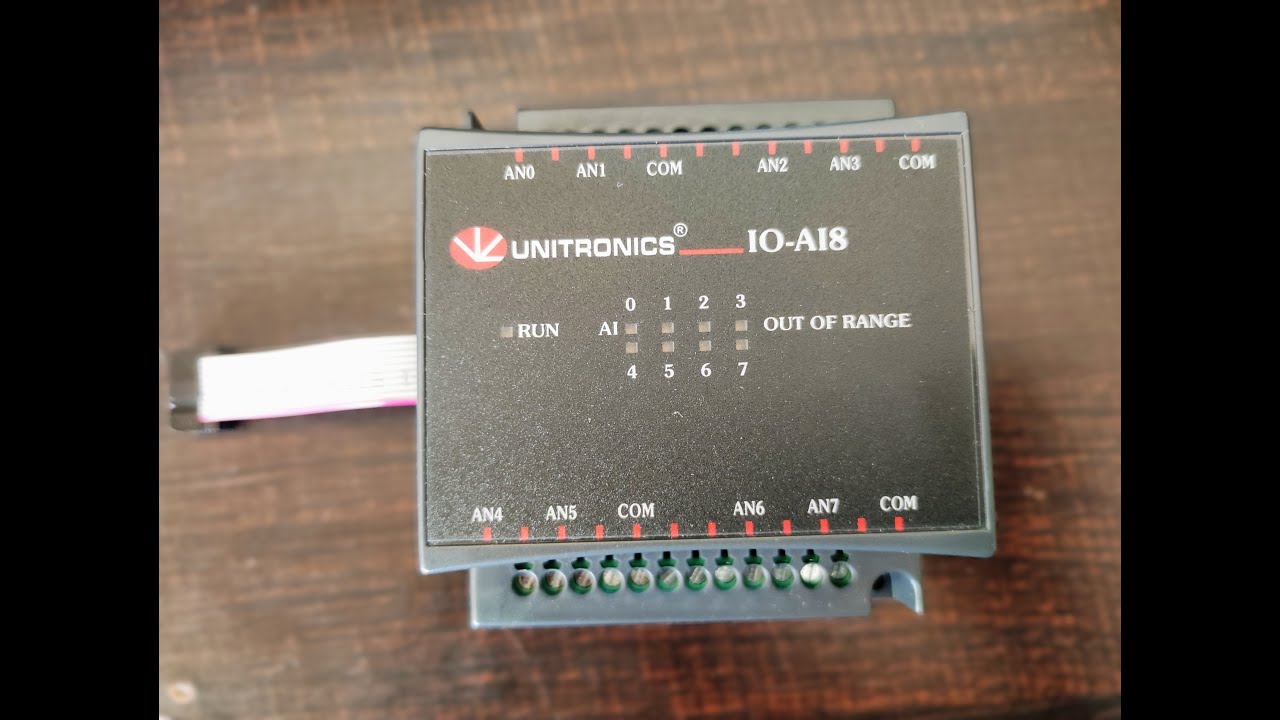 IO-AI8 I/O Expansion Module 8 Analog Inputs Unitronics - YouTube