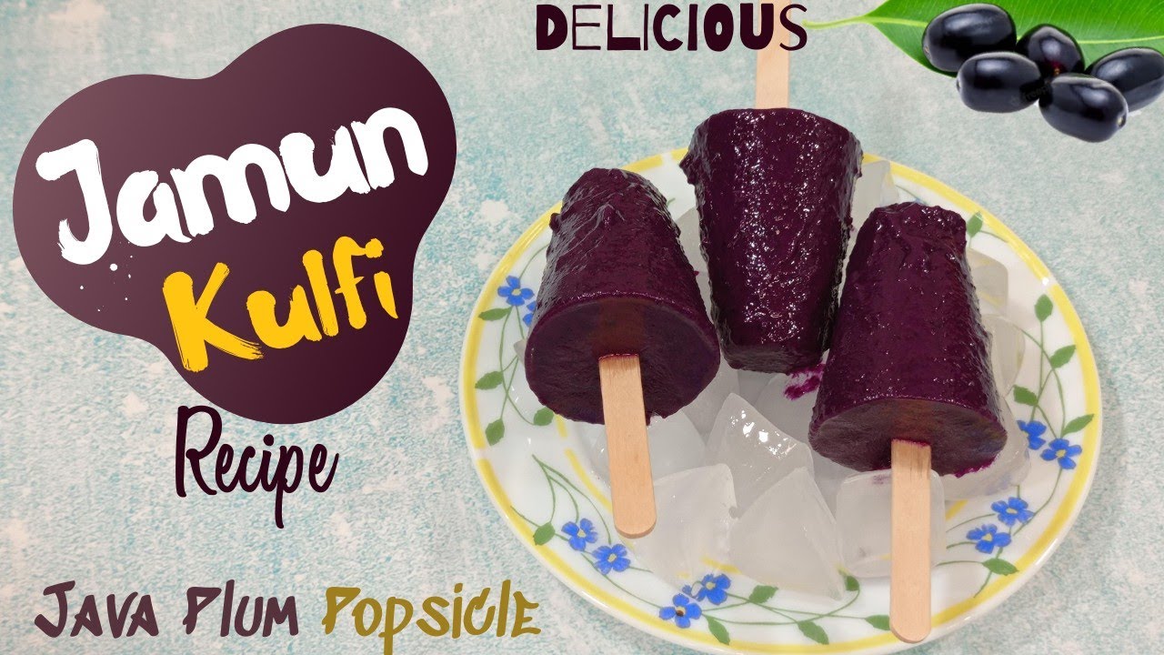Jamun Kulfi Recipe | Java Plum Popsicle Recipe - YouTube