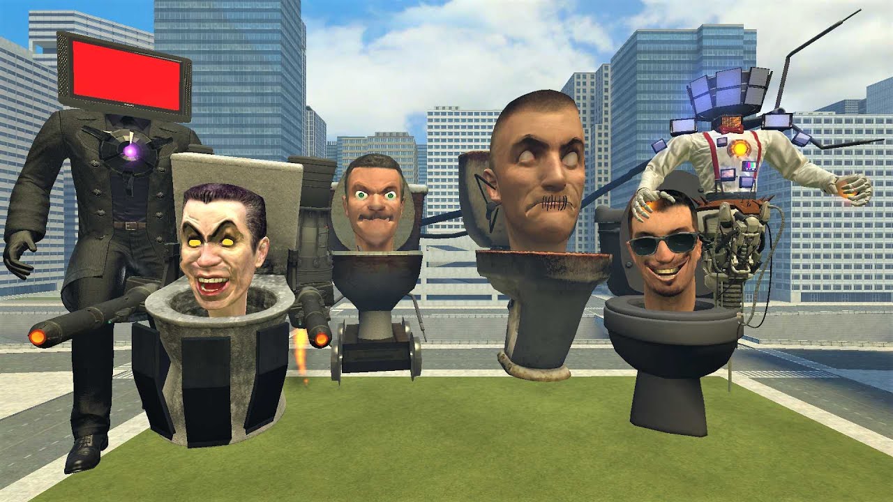 NEW MECHA TV MAN V2.0 VS SKIBIDI TOILET CLAW AND OTHER BOSSES In Garry ...