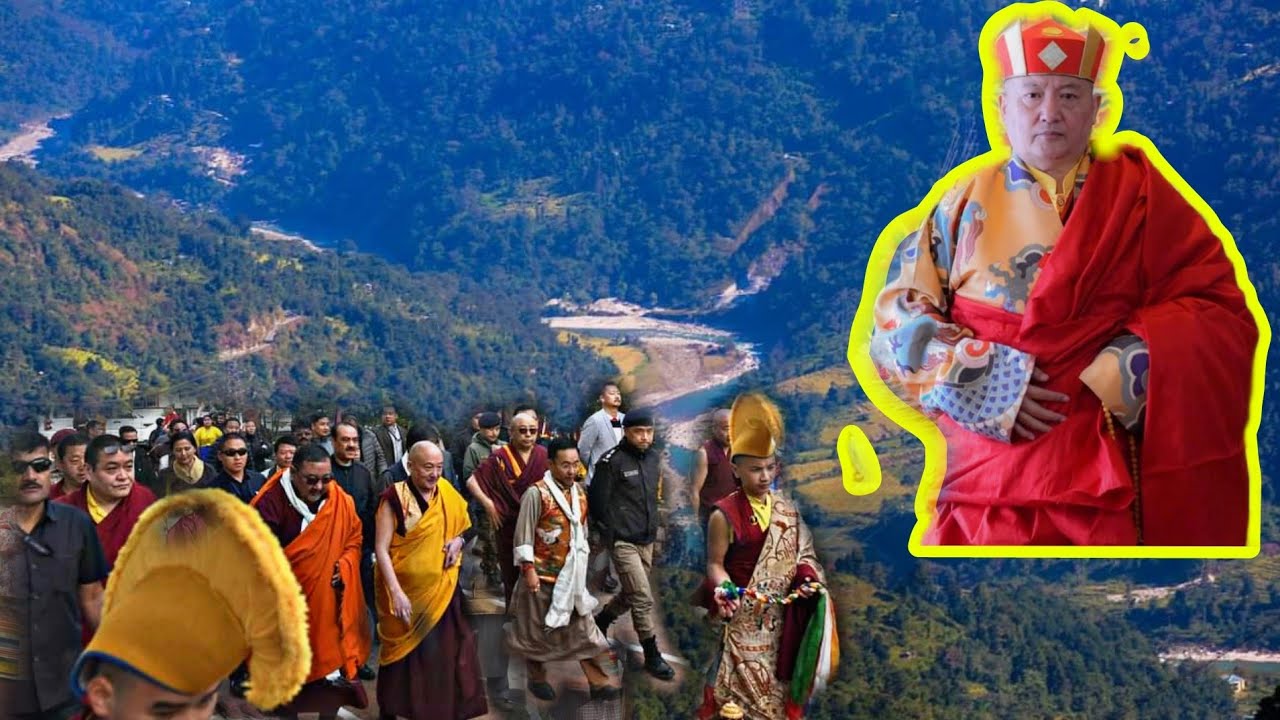 Precious Moment...On the way to meet my Dharma Guru HE Goshir Gyaltsab ...