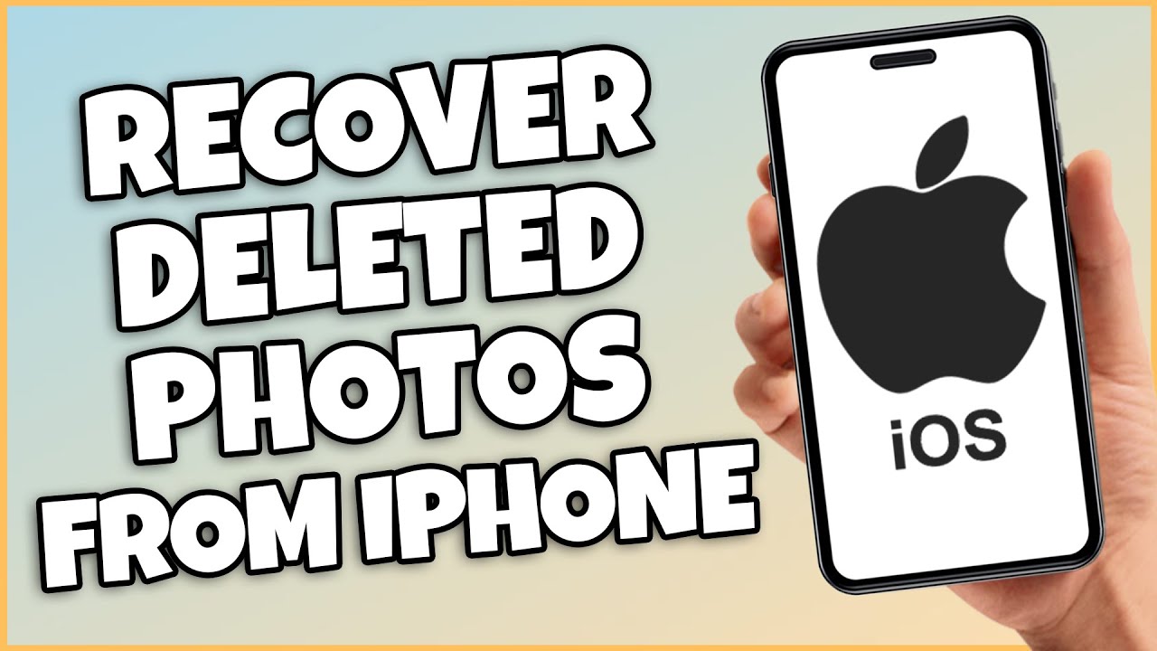 How To Recover Deleted Photos From iPhone (BEFORE/AFTER 30 DAYS) - YouTube