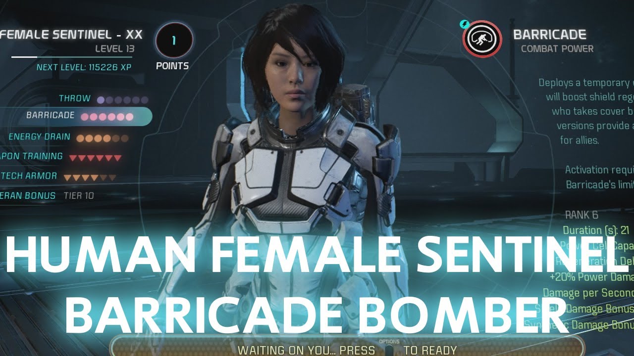 Mass Effect Andromeda: Meet the Human Female Sentinel - YouTube
