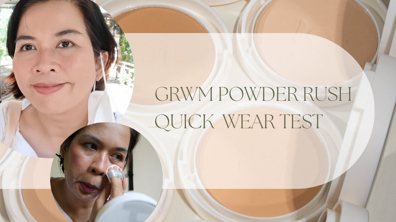 GRWM Powder Rush Wear Test | iheartdotie - YouTube