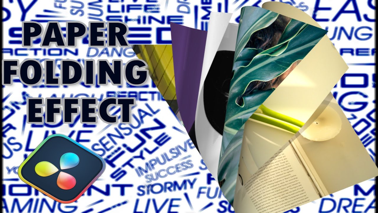 Paper folding effect in davinci fusion page#davinci #fusion # ...