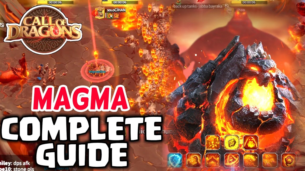 Call of dragons - complete guide to defeat magma daemons - YouTube