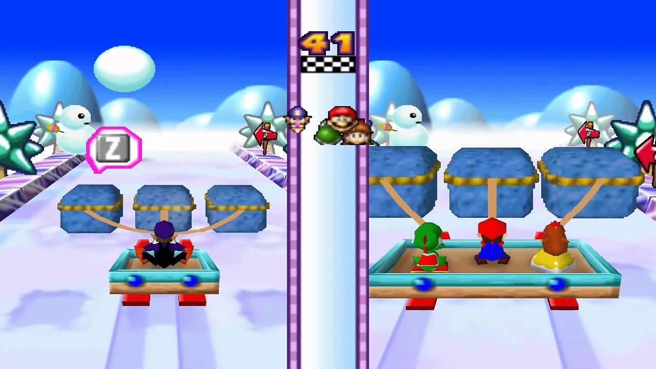 Mario Party 3 Mini Games - Twomp Pull - YouTube