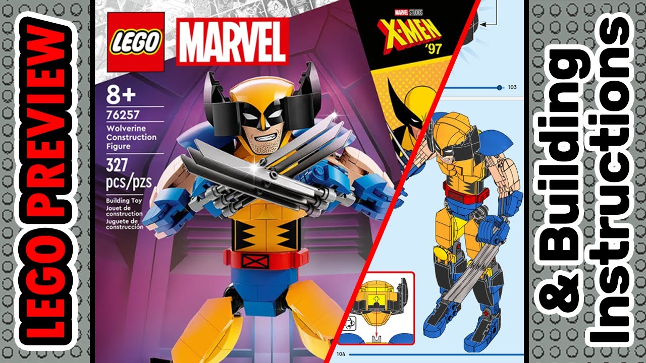 PREVIEW: 76257, LEGO MARVEL, Wolverine Construction Figure & Building ...