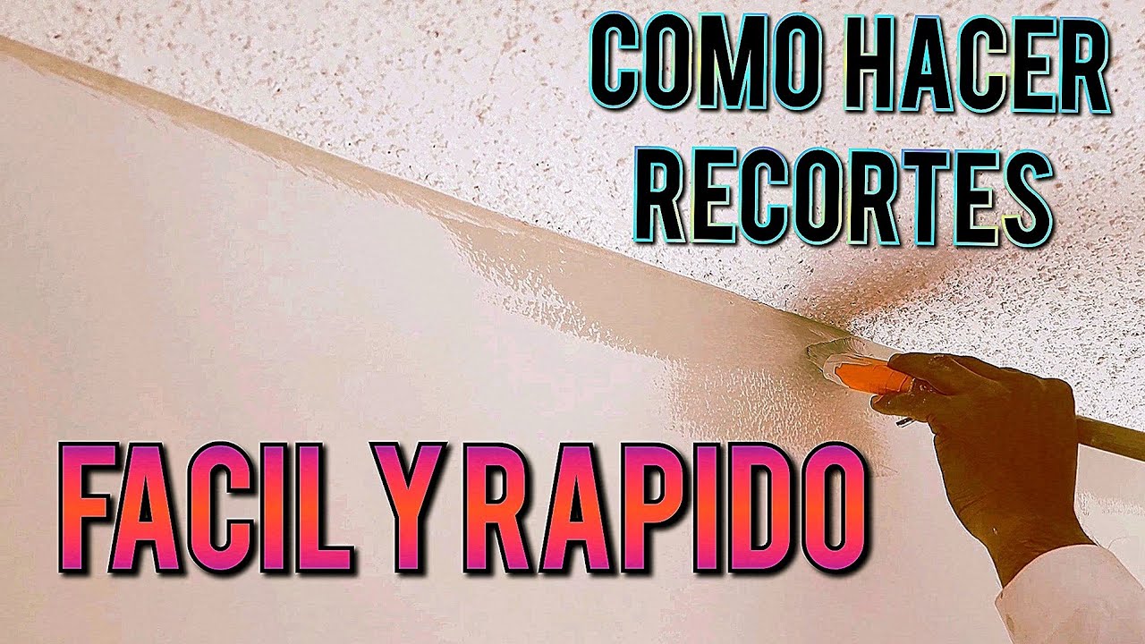 COMO HACER RECORTES DE PINTURA CON BROCHA FÁCIL Y RÁPIDO - YouTube