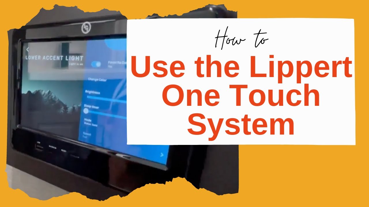 Controlling your RV from the One Touch Control Panel | Toy Hauler Depot ...