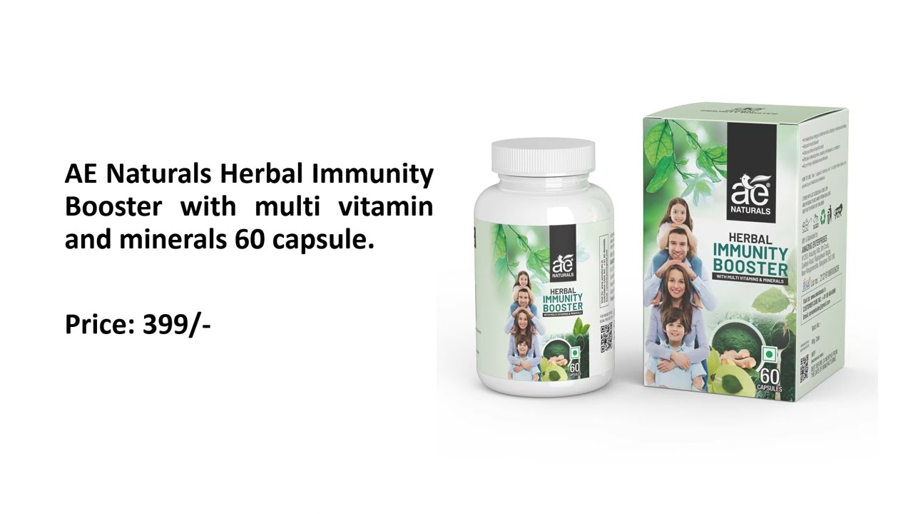AE Naturals Herbal Immunity Booster with multi vitamin and minerals||AE Naturals|| - YouTube