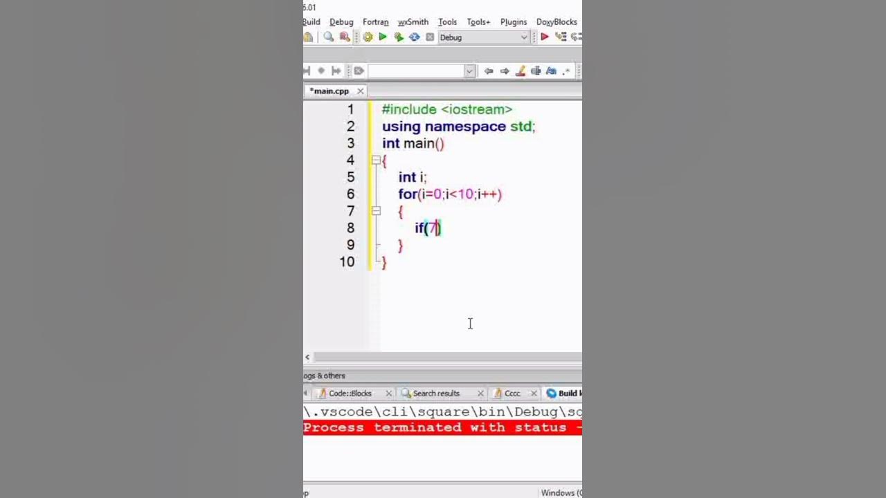 How To Create Continue Statement Program C Codeblock Coding Programming Cprogramming Youtube