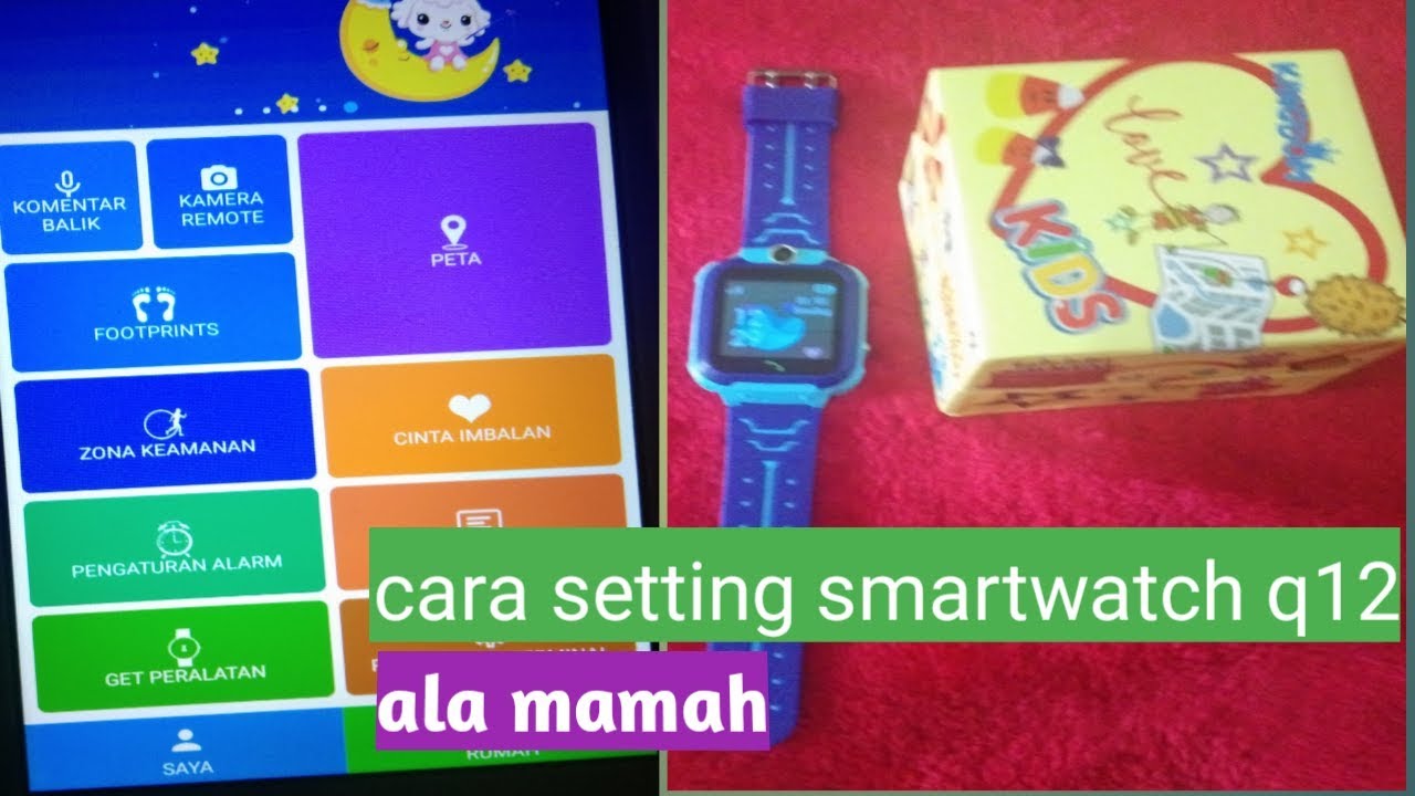 Cara setting smartwatch q12 ala mamah - YouTube