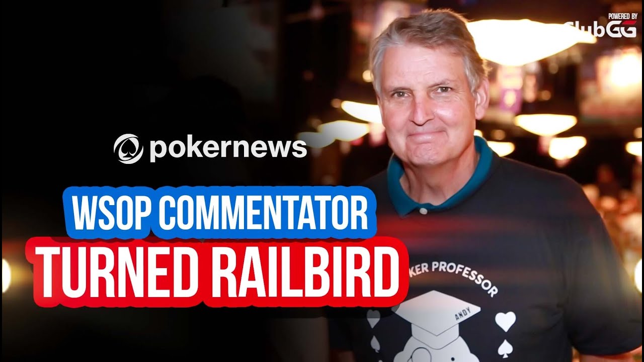 WSOP 2021 | WSOP Commentator Lon McEachern on the Rails - YouTube