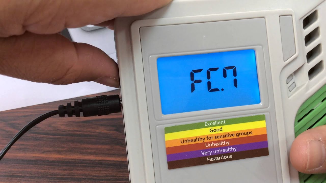 PM2.5 meter set up operation by side button. More particle meters are ...