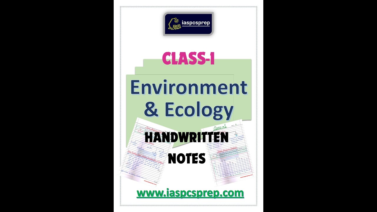Environment & Ecology Class-1 | Environment & Ecology Handwritten Notes ...