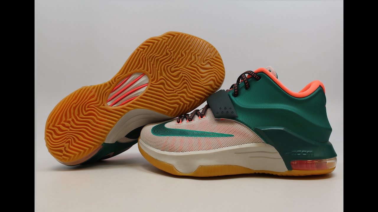 Nike KD VII 7 "Easy Money" KixRx.com Mystic Green/Light Bone/ Gum Light ...