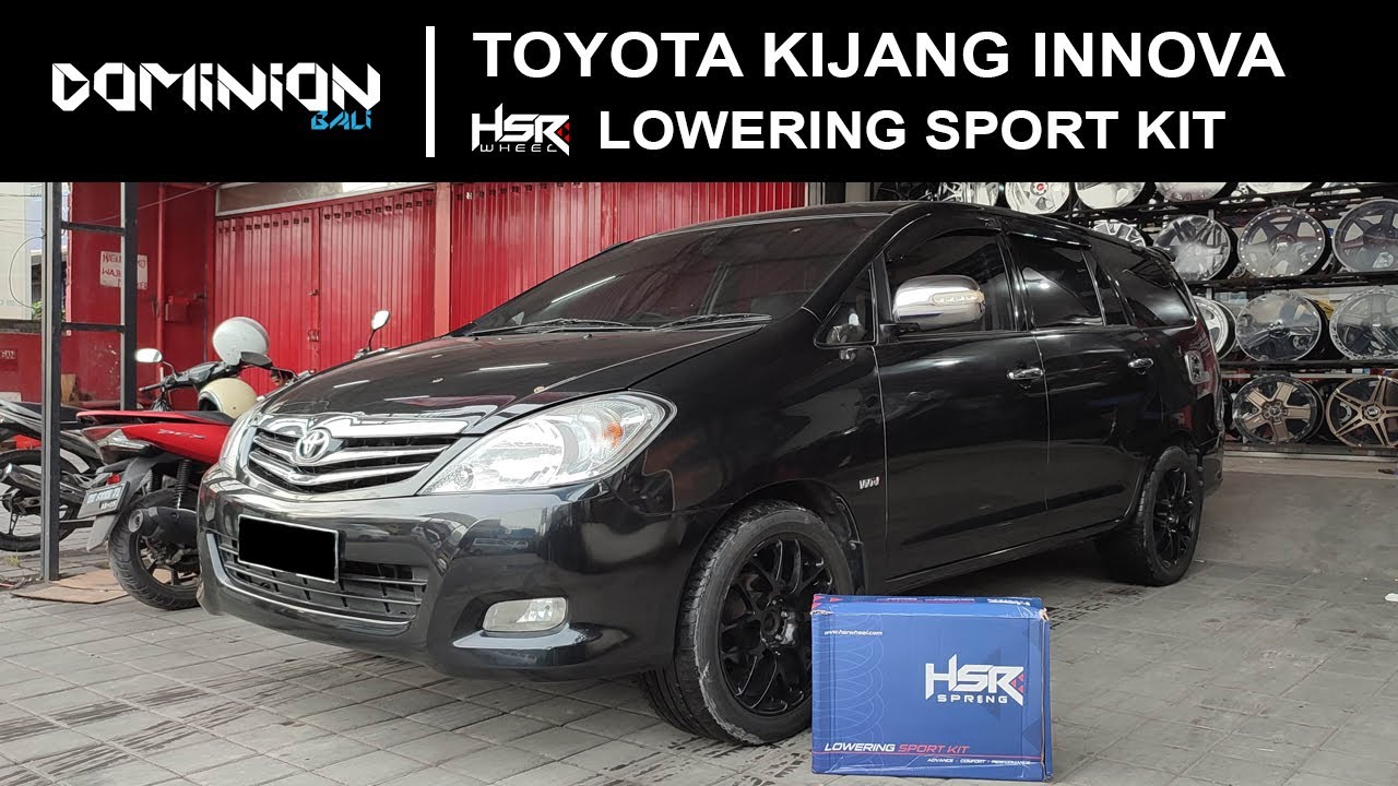 Toyota Kijang Innova using Lowering Sport Kit HSR Spring - YouTube