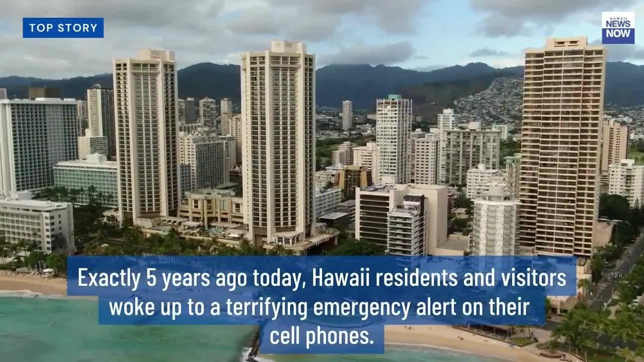 5 years ago today, a false missile alert threw Hawaii into a panic ...