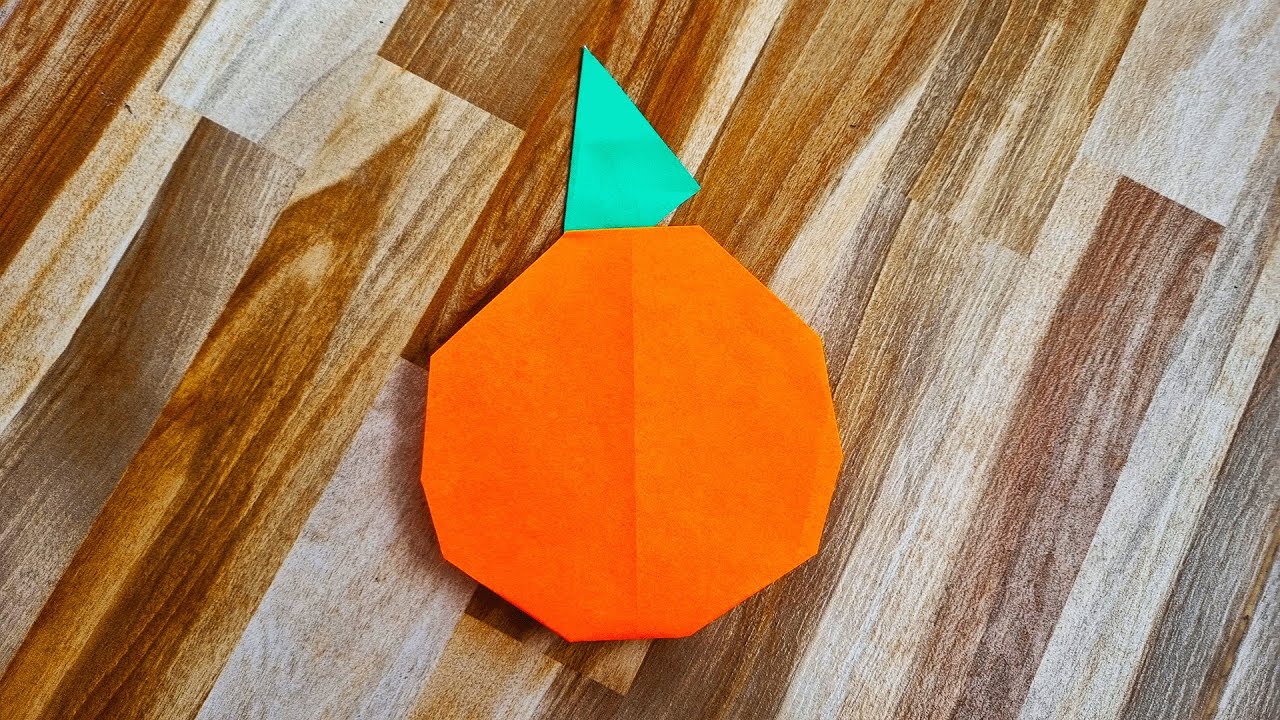 Origami Orange Fruit Easy Step by Step #1 - YouTube