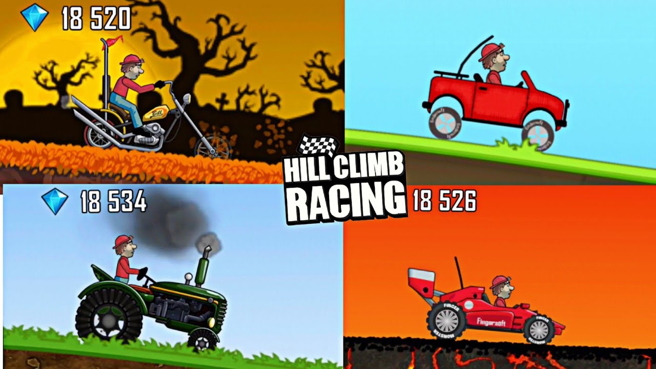 Hill climb racing - 4 vehicles in 4 stages|gamplay #93|peak man 😮 - YouTube