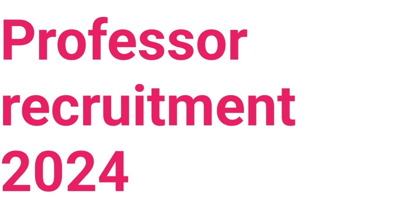 professor vacancy 2024 at du |Delhi University professor vacancy |145 ...